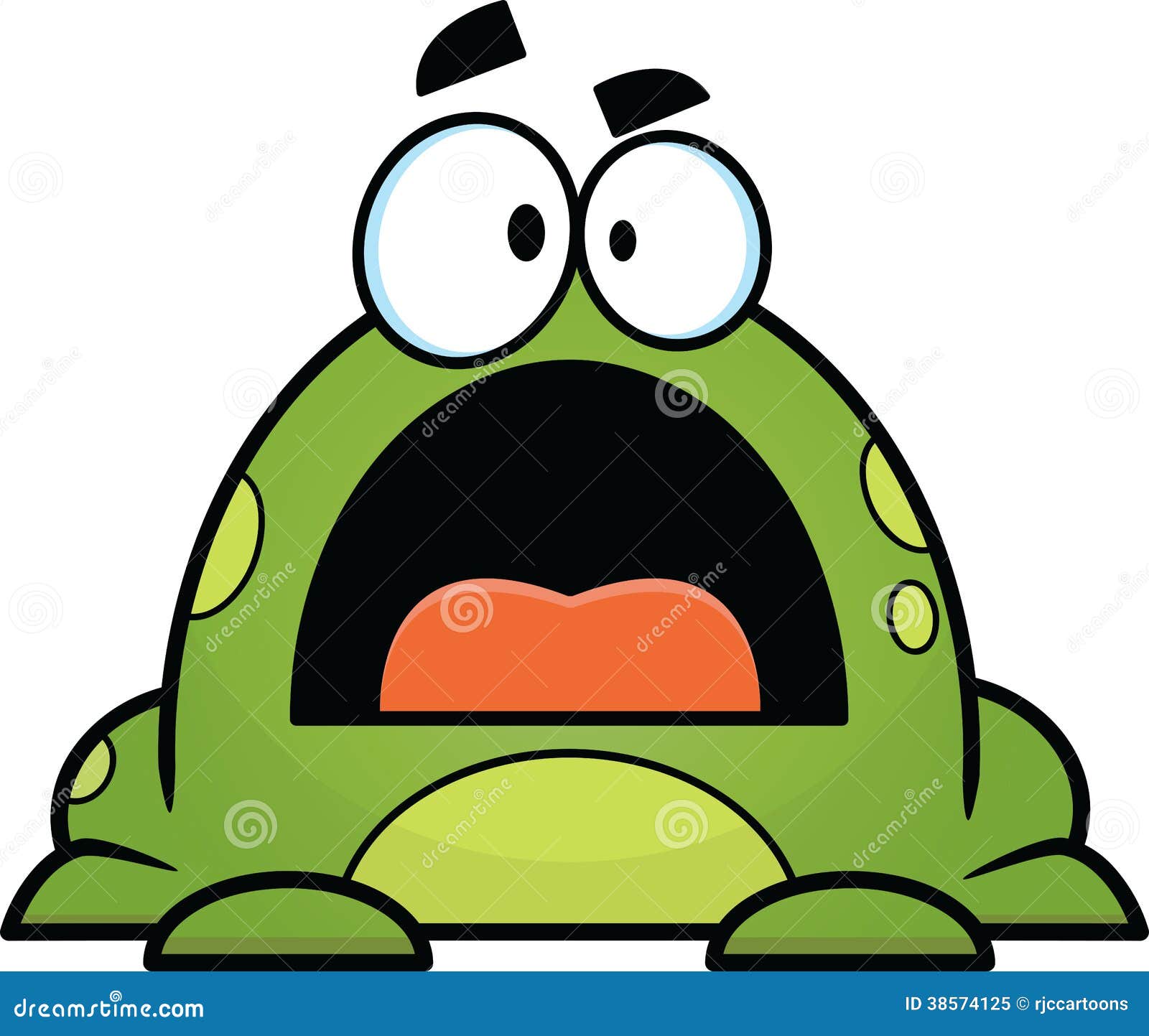 Frog Surprised Emoji. Toad Avatar Astonished Amphibious. Emotion Vector ...