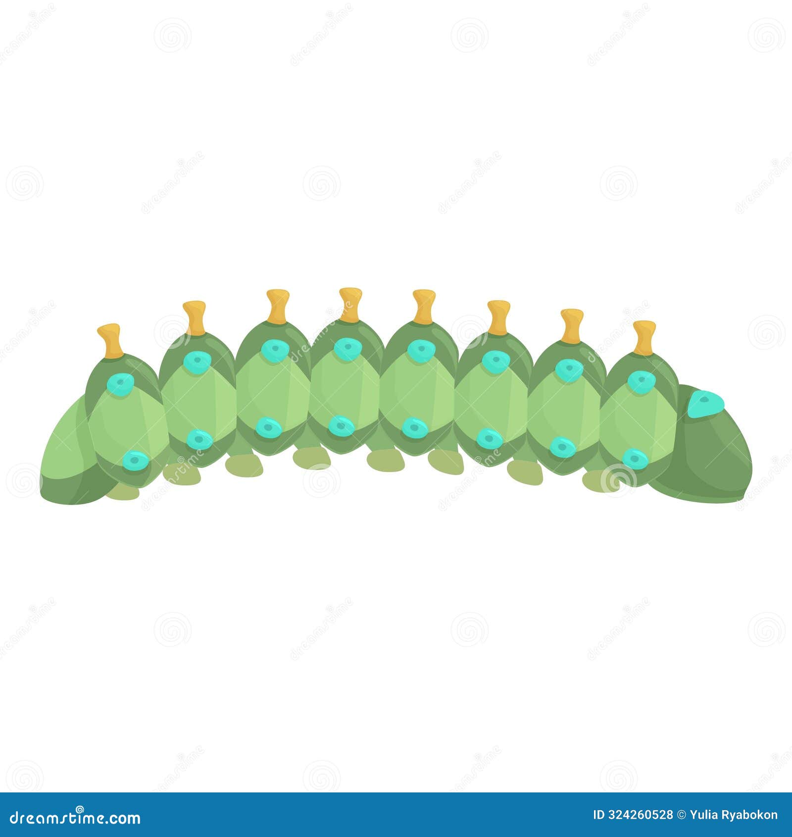 Crawling Cartoon Snake Design Stamps Stock Illustration | CartoonDealer ...