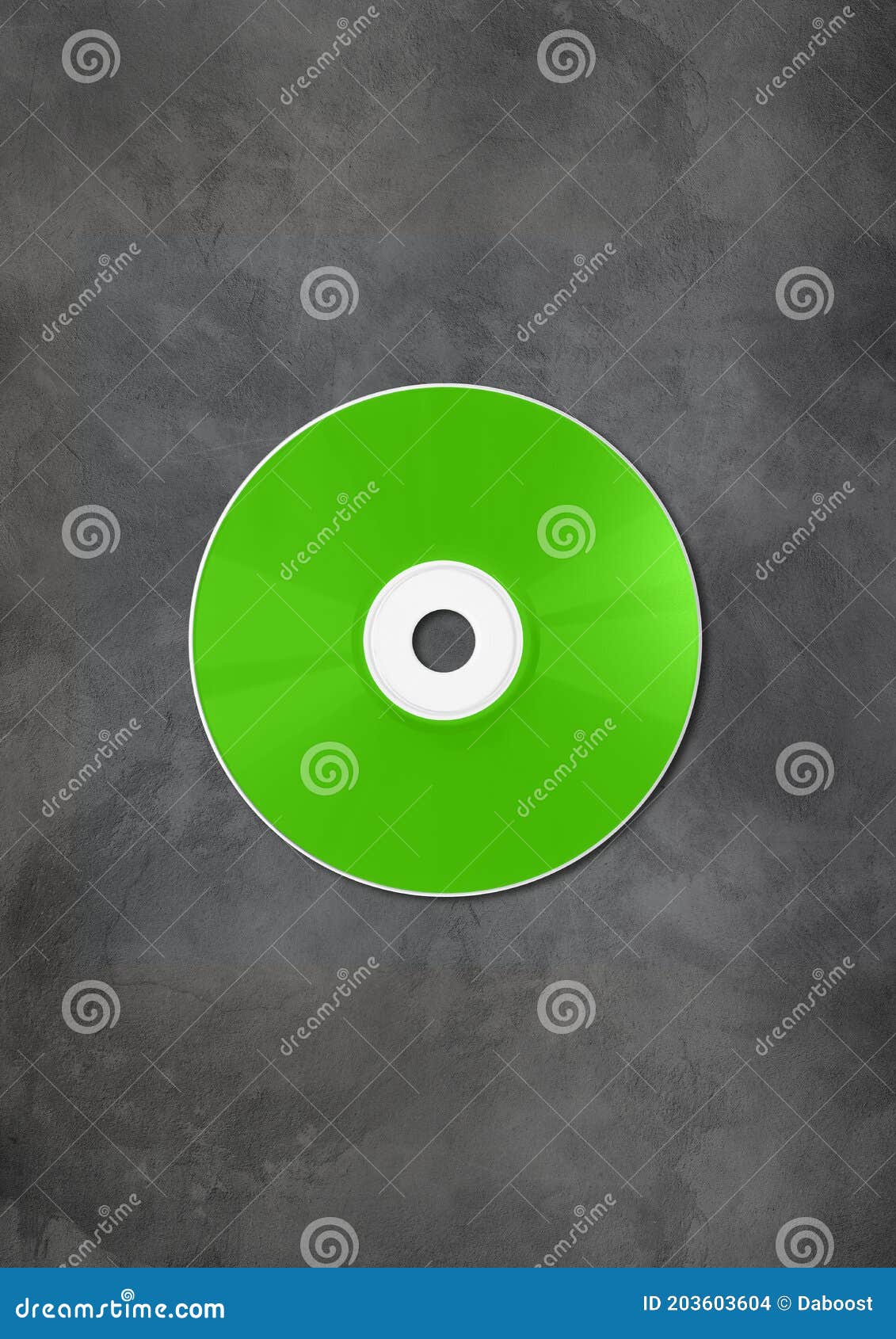 Green CD - DVD Mockup Template Isolated on Concrete Background Stock ...