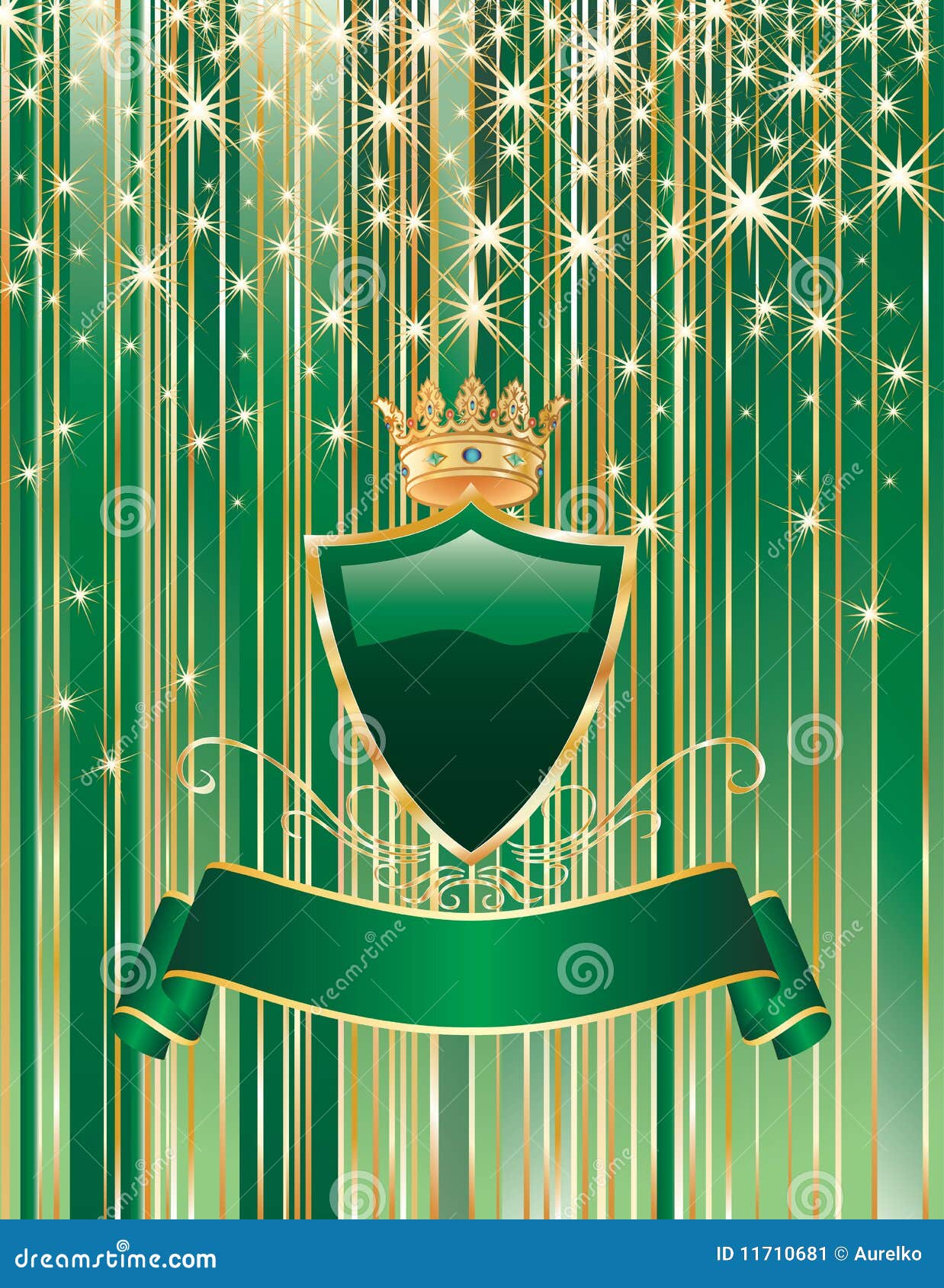 Green celebration stock illustration. Illustration of draw - 11710681