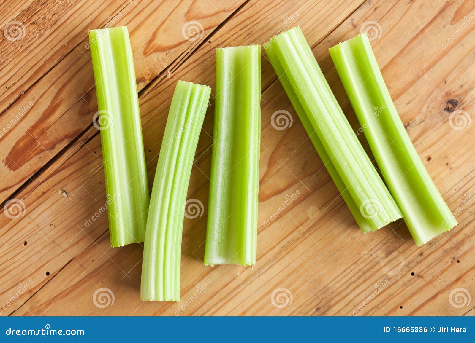 Green Celery Sticks on Kitchen Table Stock Photo - Image of single ...