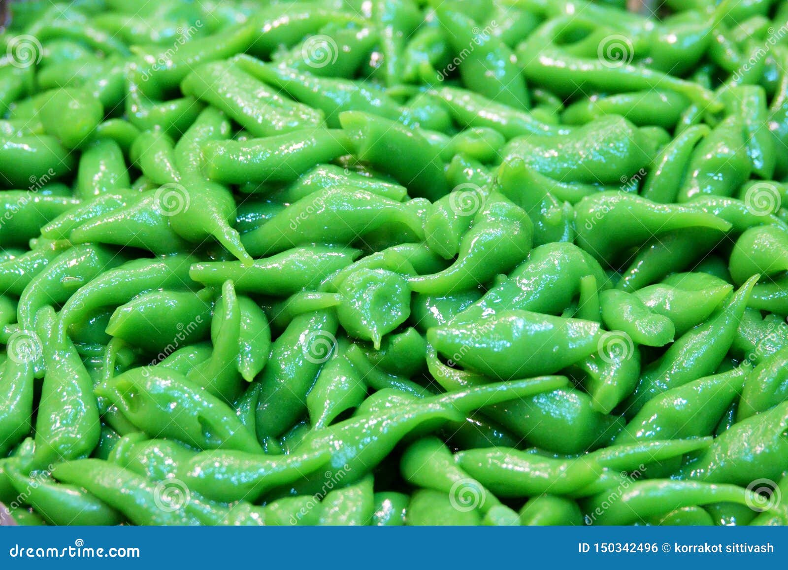 Green Cendol Traditional Dessert Popular in Thailand Stock Photo ...