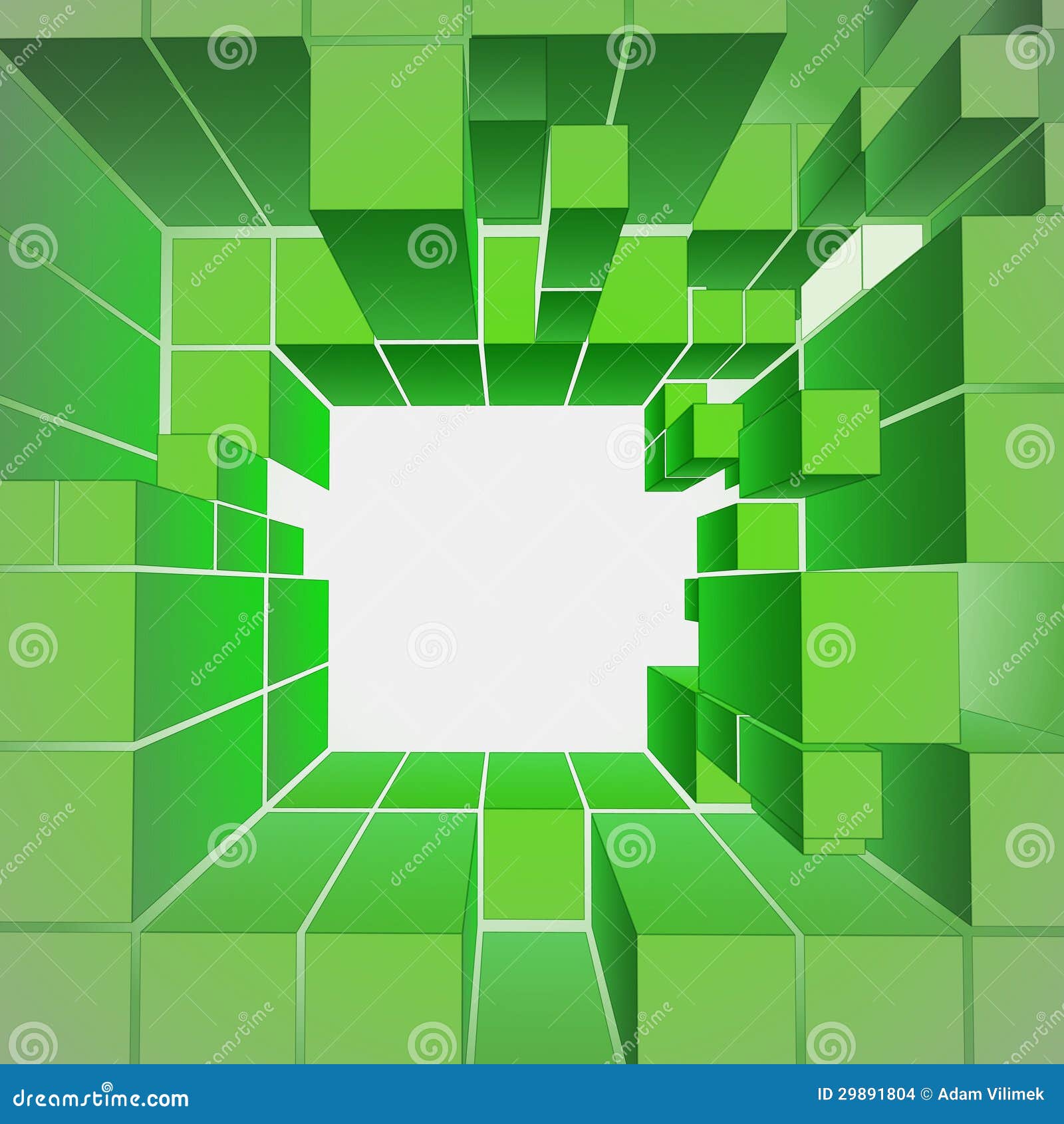 Green Central Ecology Gate Composition Vector Stock Vector ...