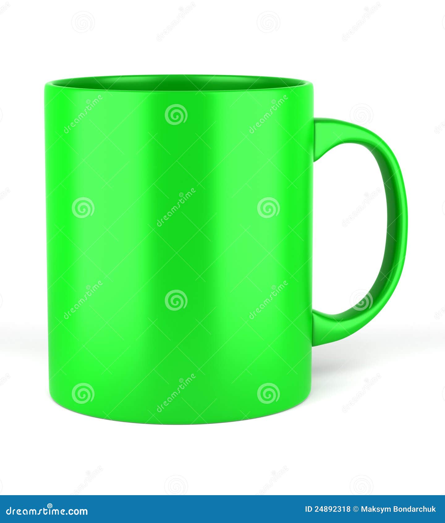 Green Ceramic Cup Isolated On White Royalty Free Stock Photos - Image ...