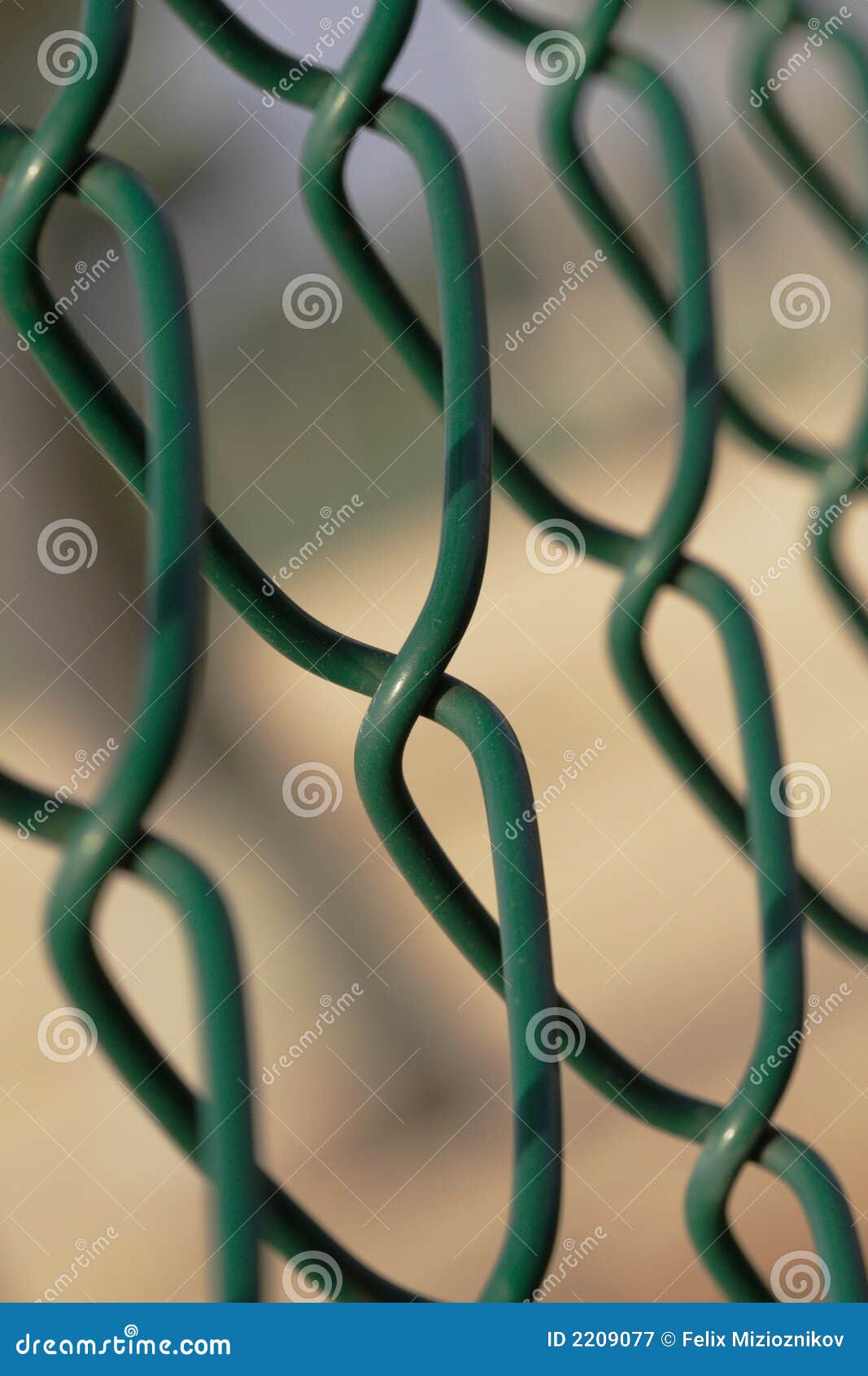 Green Chainlink Fence stock image. Image of intertwined - 2209077