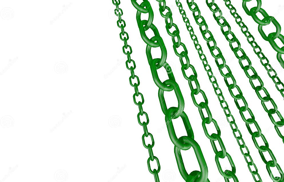 Green chains stock illustration. Illustration of consolidation - 52352197