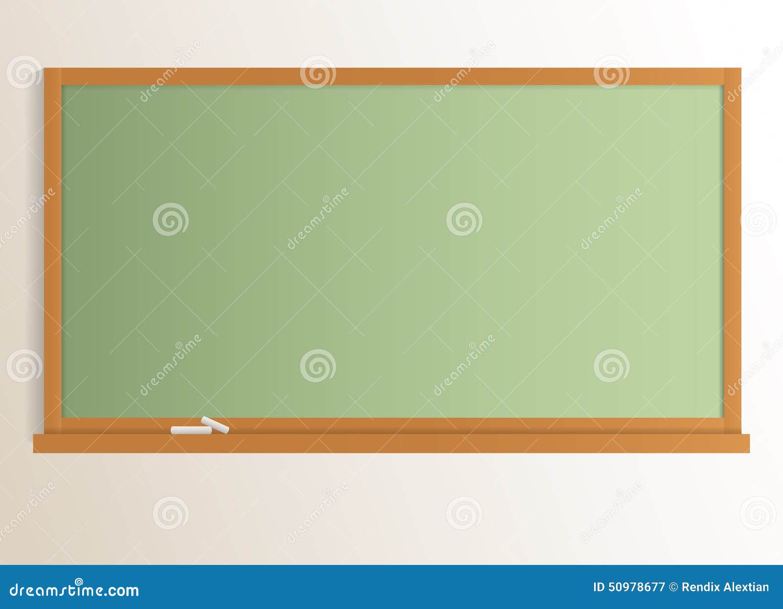 Green Chalkboard Illustration with Chalk Stock Vector - Illustration of ...