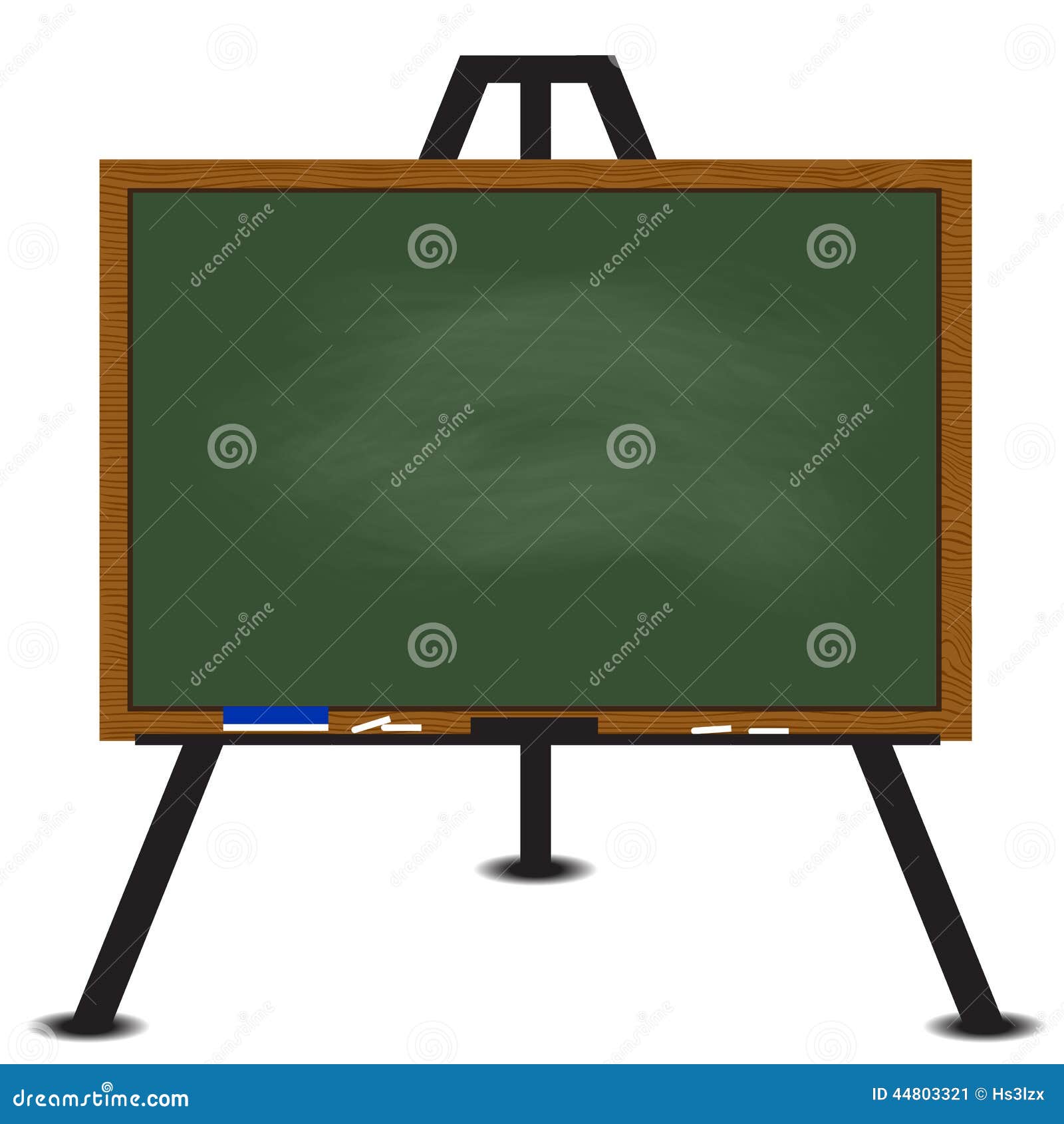 Chalkboard Wood Frame In Room Is Great For The School Concepts. Stock ...