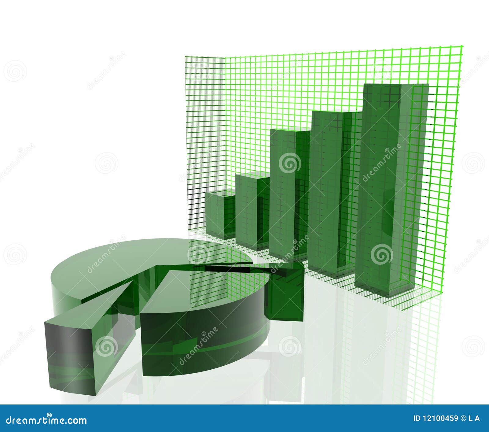 Green chart stock illustration. Illustration of icon - 12100459