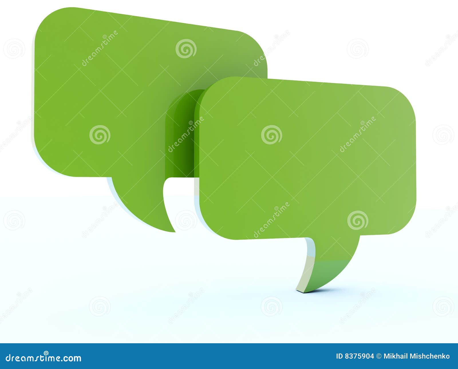 Green chat boxes stock illustration. Illustration of text - 8375904