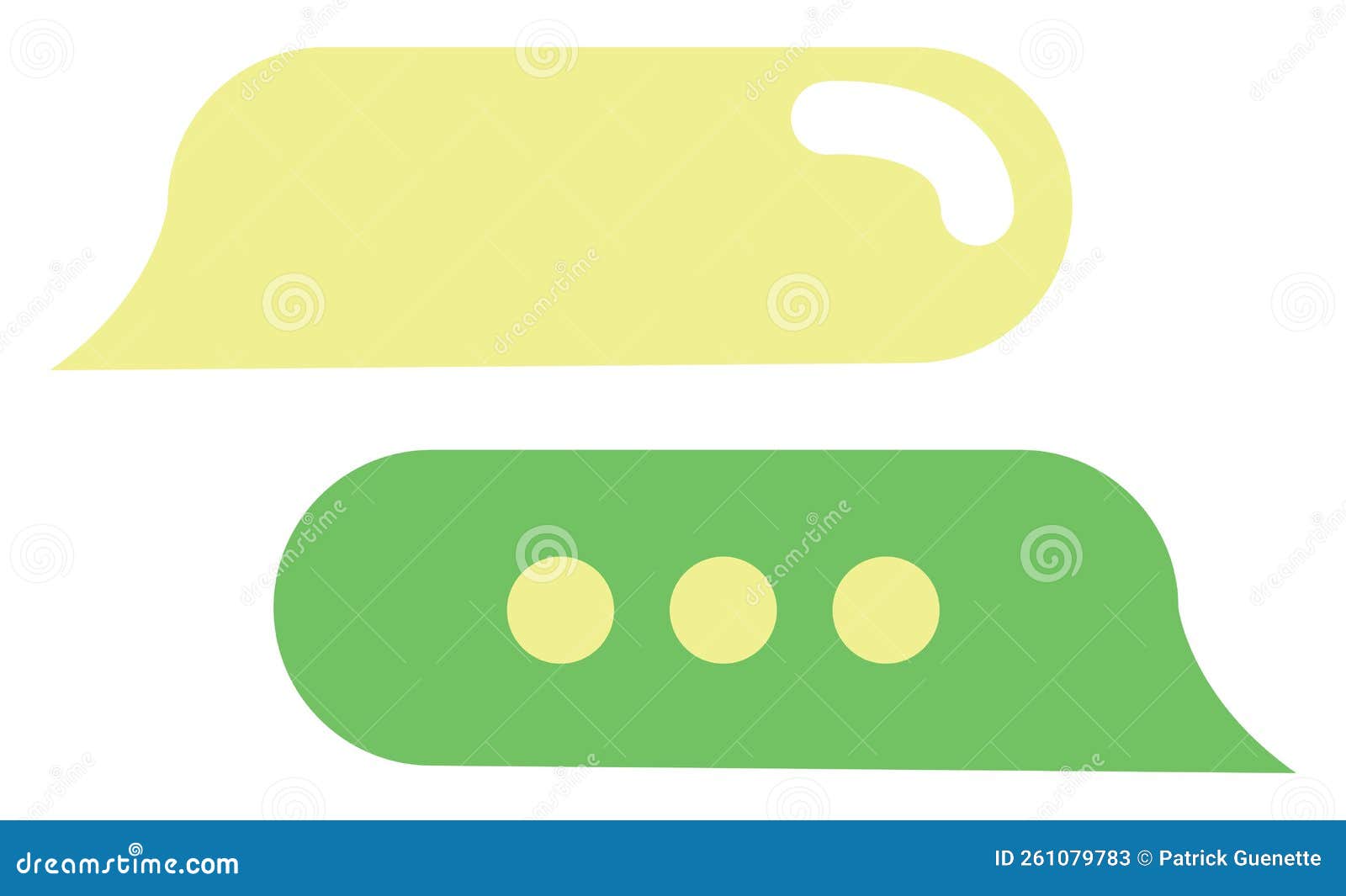 Green chat heads, icon stock vector. Illustration of business - 261079783