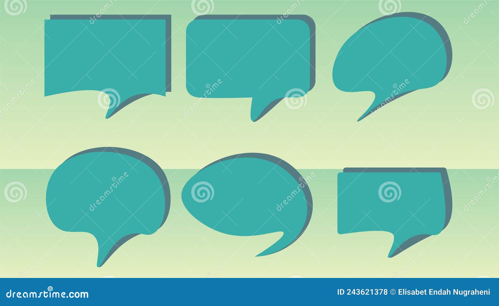 Callout / Chat / Message Icon Vector Illustration | CartoonDealer.com ...