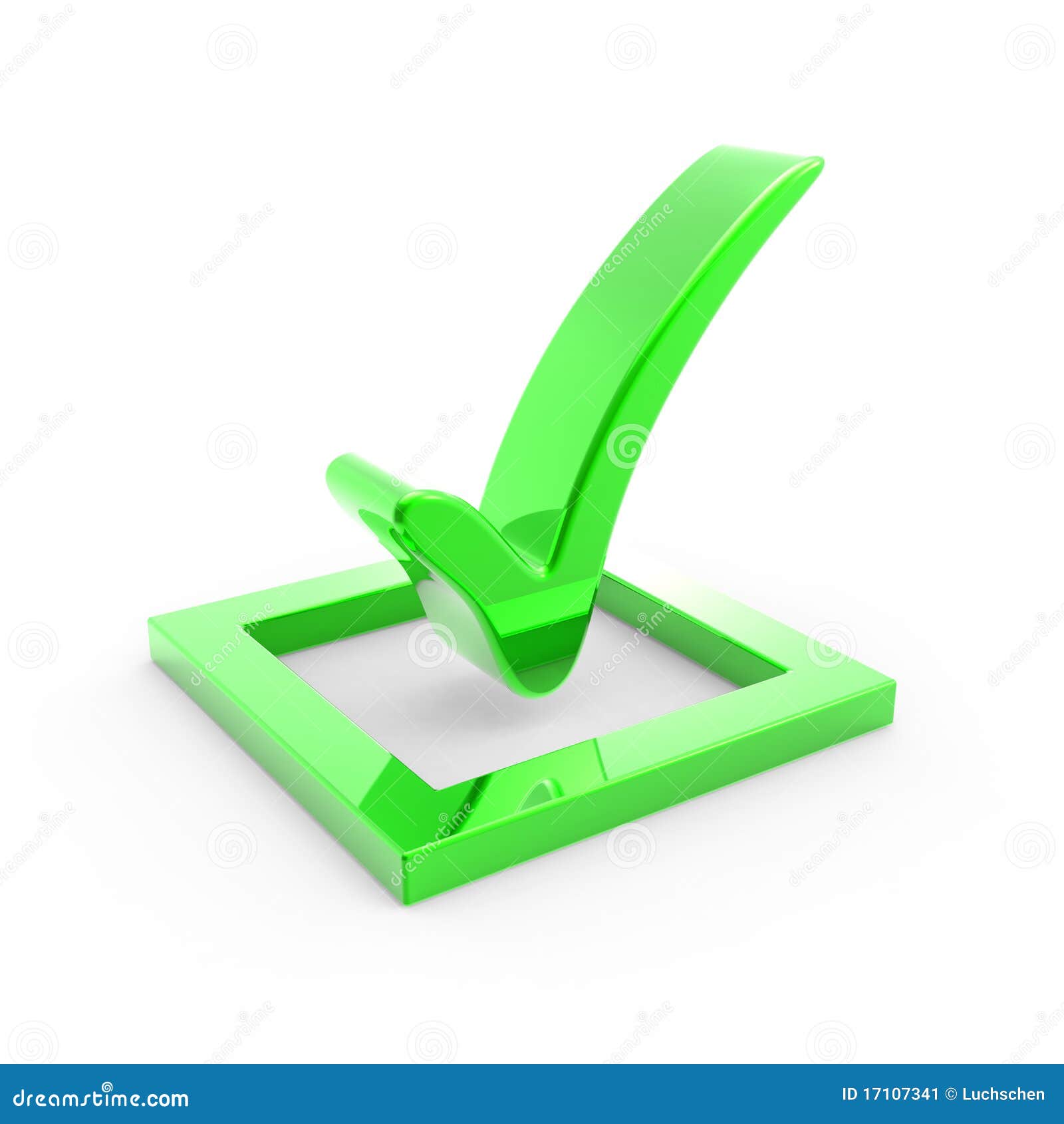 Green check stock illustration. Illustration of checkbox - 17107341