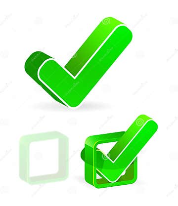 Green check box stock vector. Illustration of square - 23572116