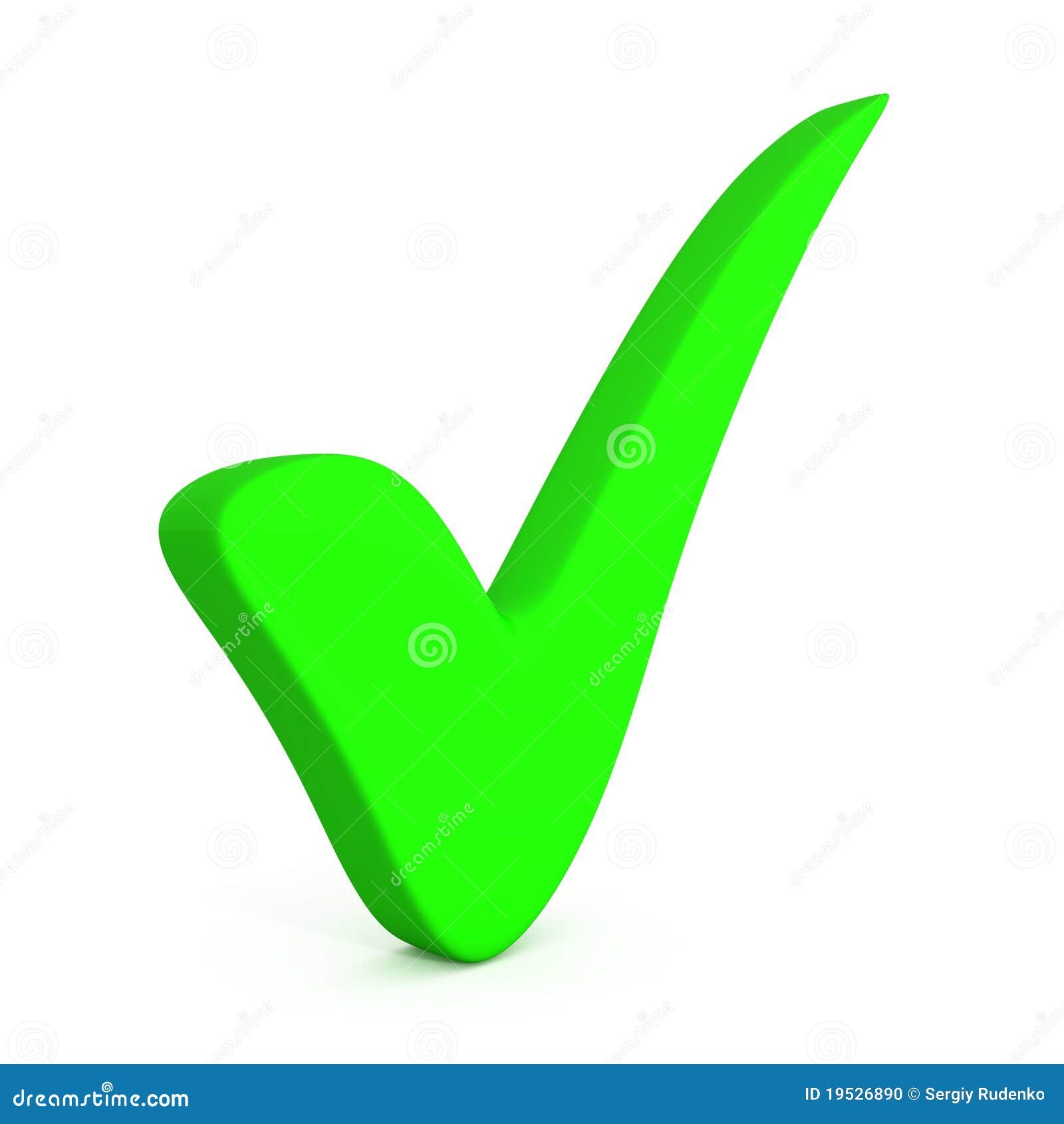 Green Check Mark stock illustration. Illustration of agreement - 19526890