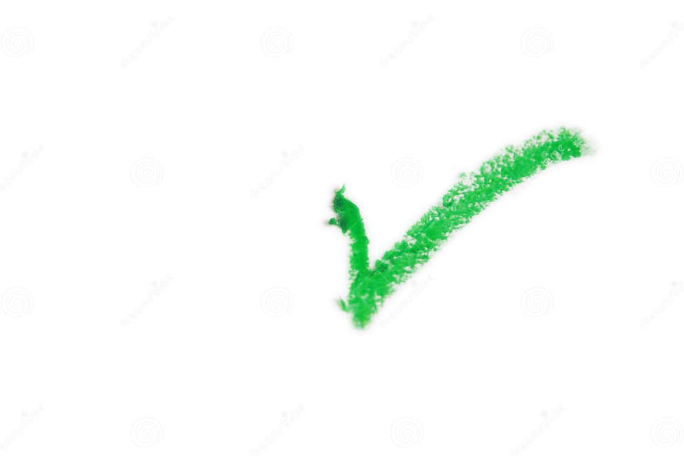 Green Check Mark stock image. Image of copyspace, isolated - 5899001