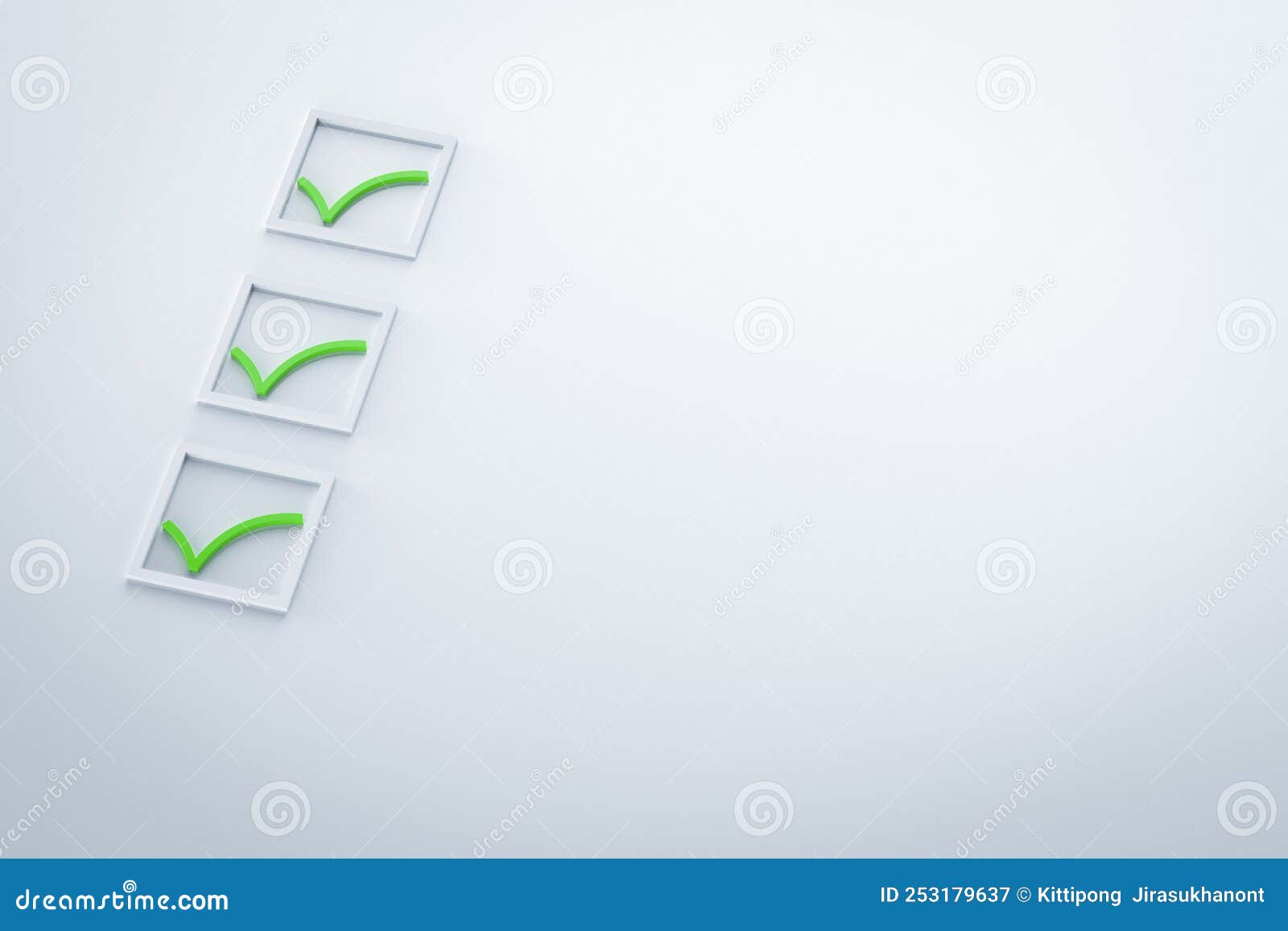 Green Check Mark in Box Sign Stock Illustration - Illustration of agree ...