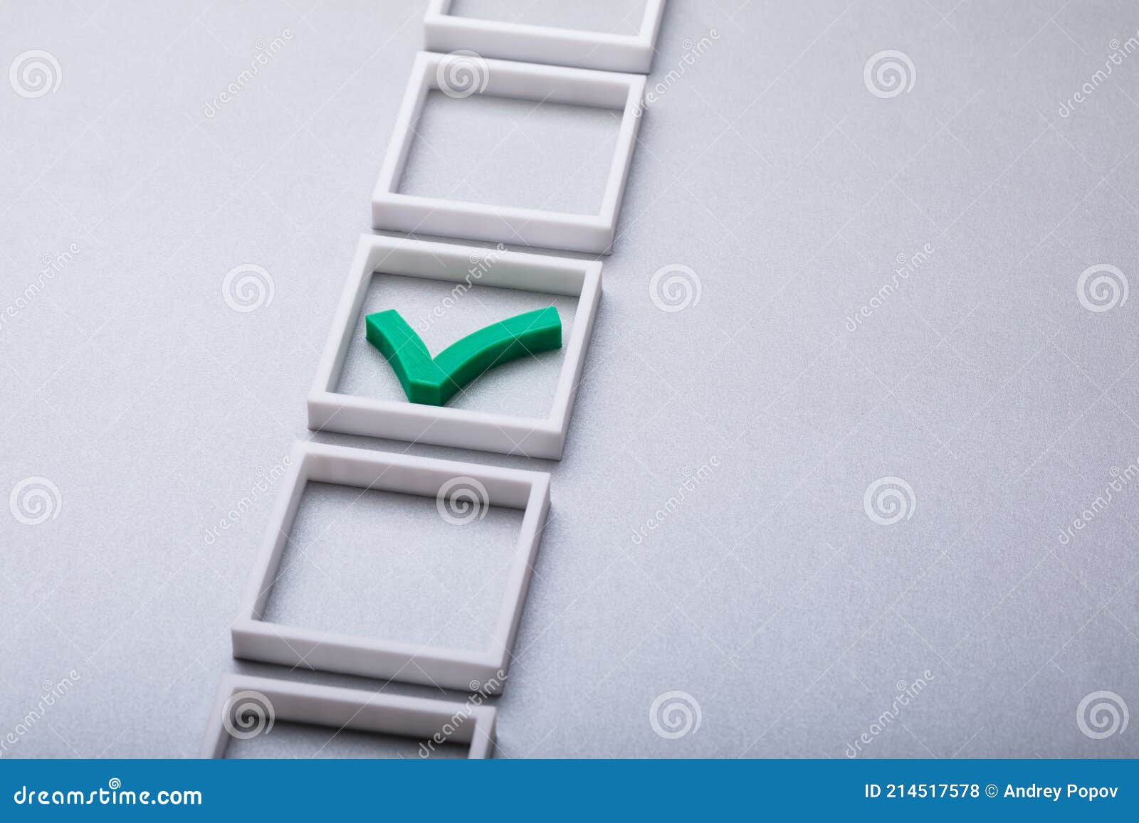 Green Check Mark in Checkbox Stock Photo - Image of confirmation ...