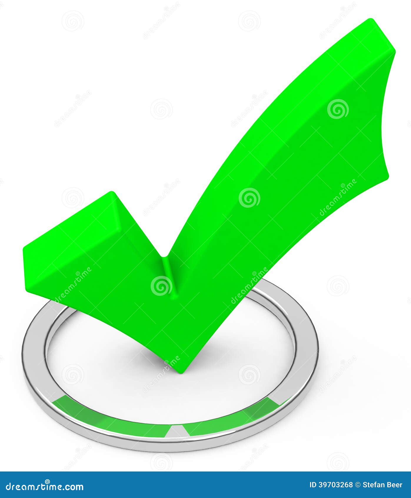 The green check mark stock illustration. Illustration of confirmation ...