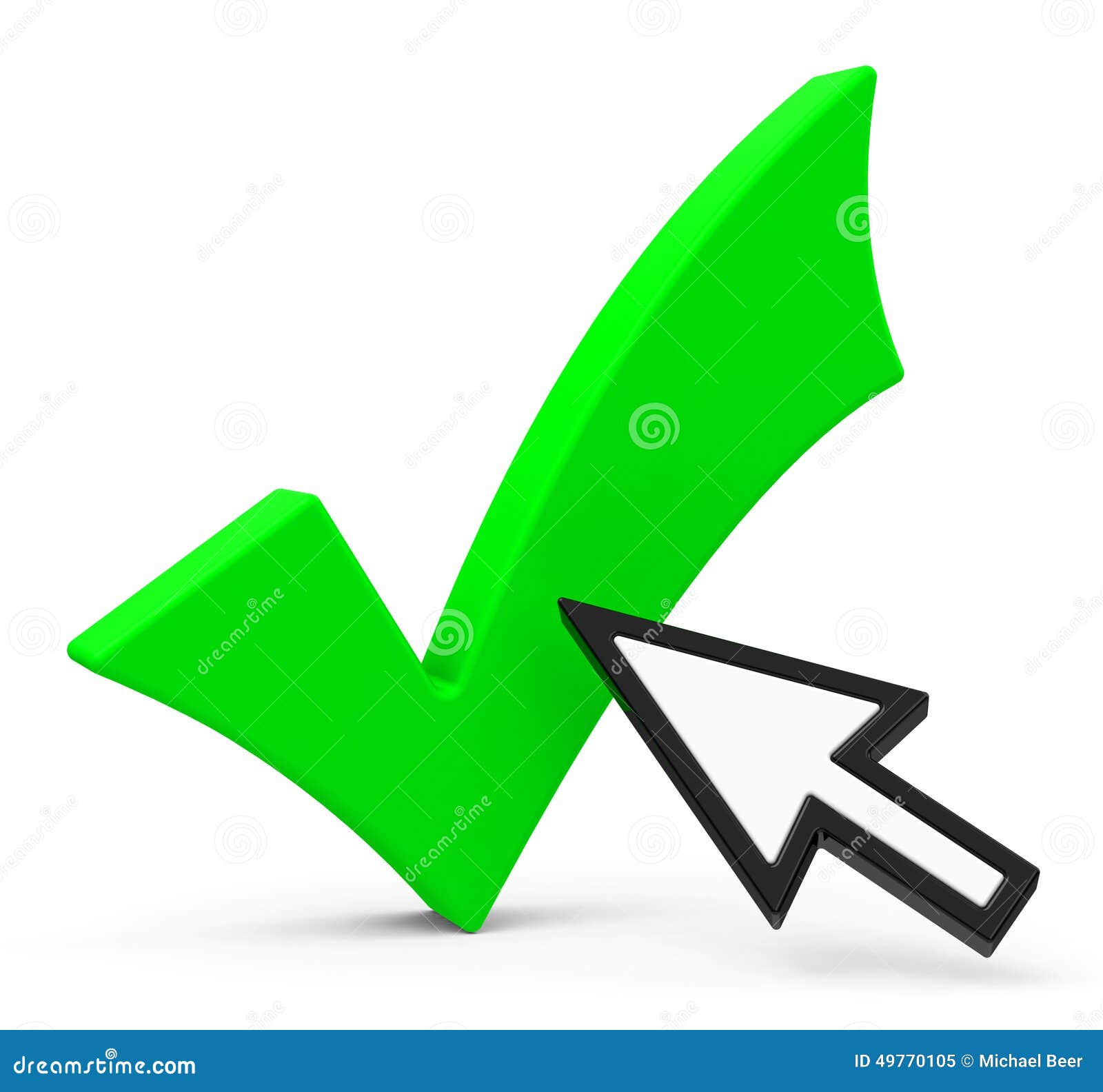 The green check mark stock illustration. Illustration of good - 49770105