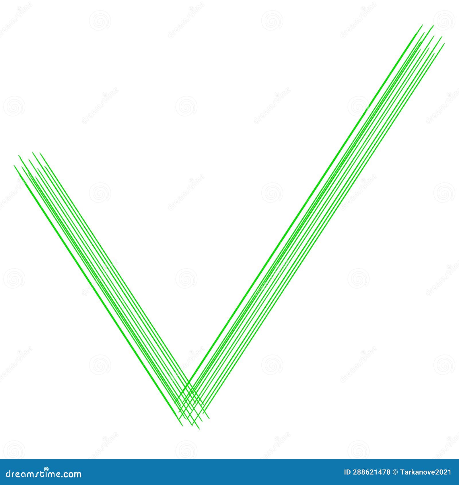 Green check mark stock illustration. Illustration of text - 288621478