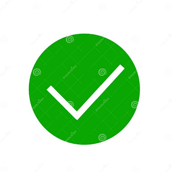 Green check mark stock illustration. Illustration of icons - 288618691