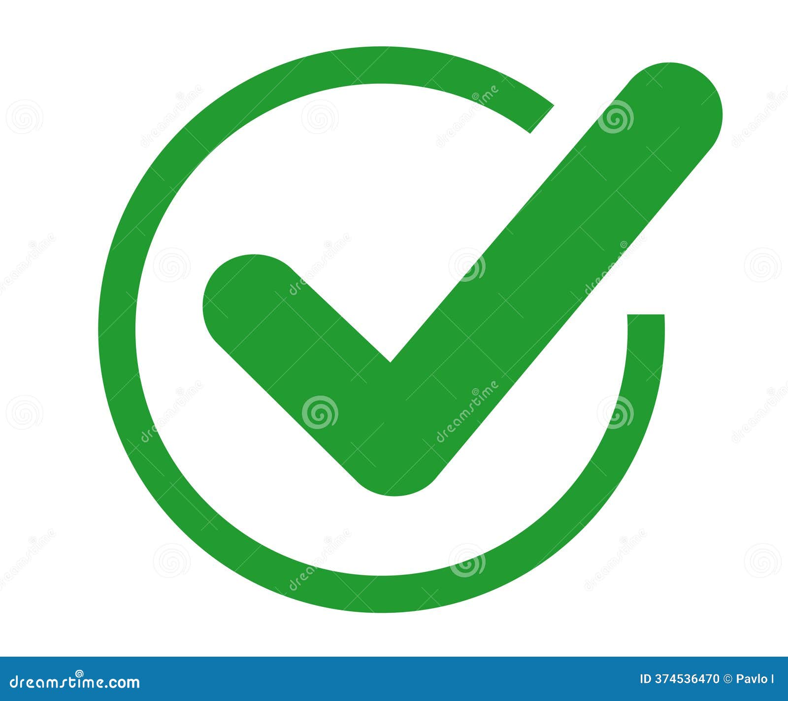 Tick Sign, Check Mark Vector Symbol Icon Design. | CartoonDealer.com ...
