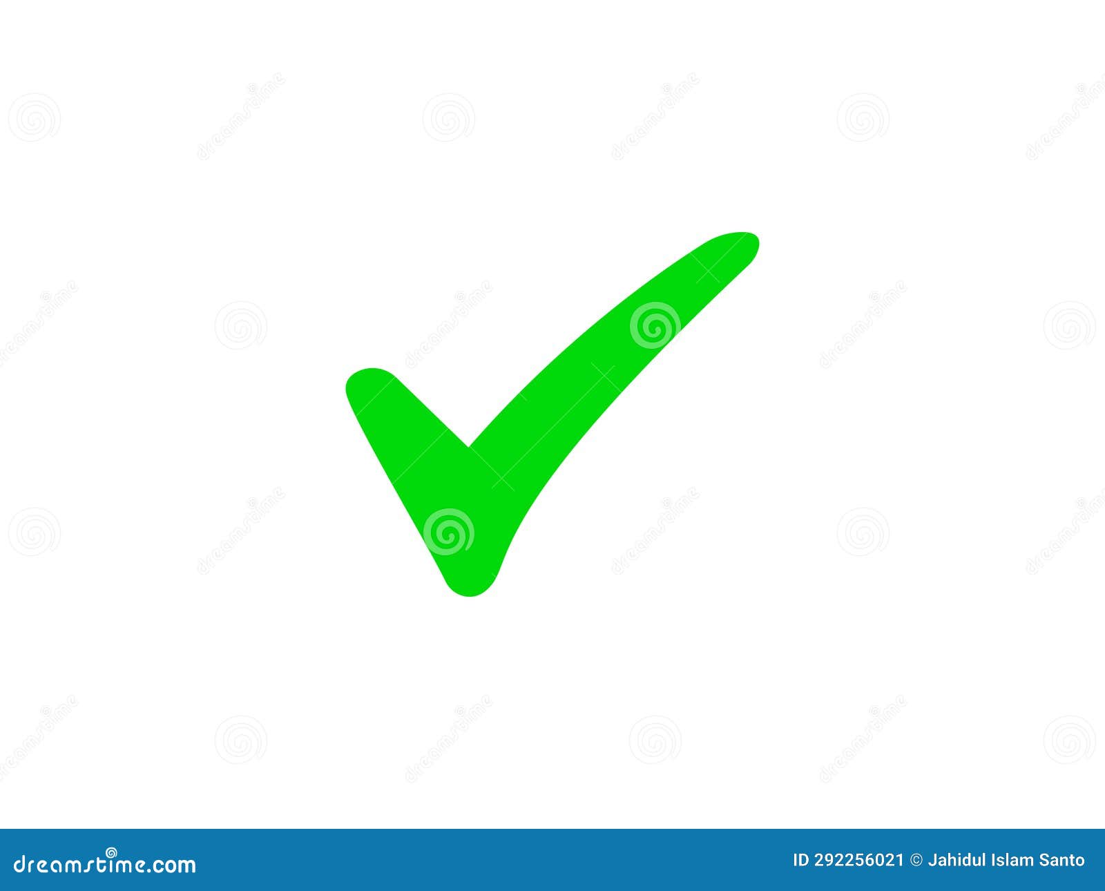 Green Check Mark Icon Design Stock Illustration - Illustration of ...