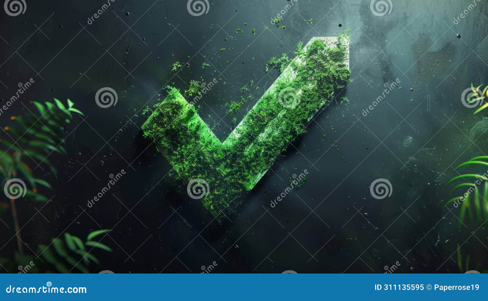Green Check Mark logo stock illustration. Illustration of texture ...