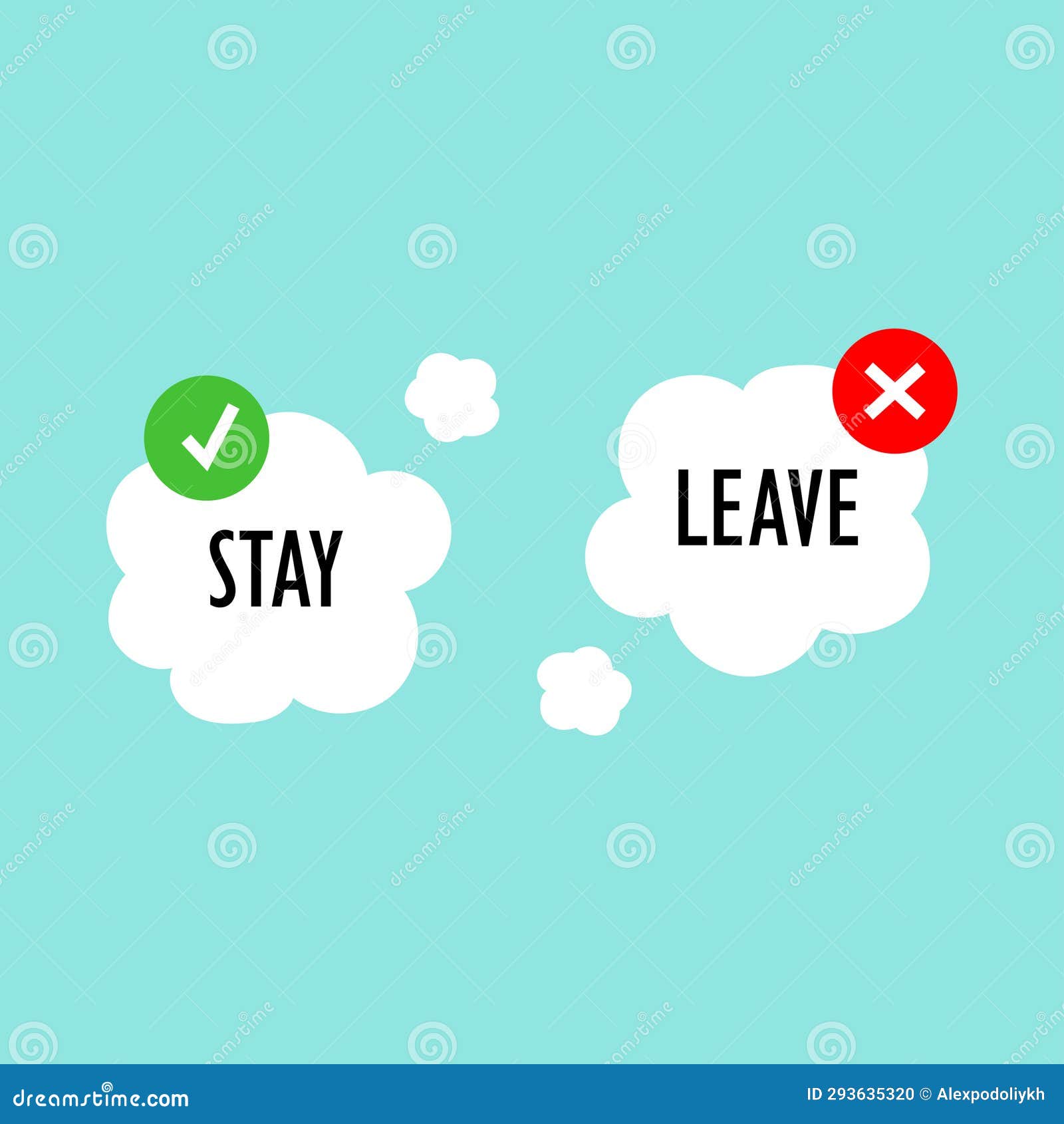 Stay And Leave In A Balanced Life - Pictured As Words Stay,leave In ...