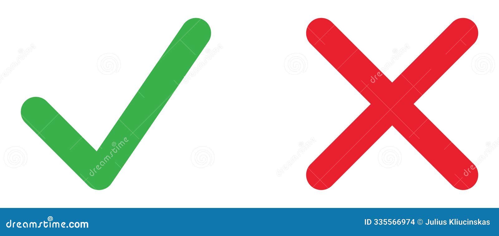 Green Check Mark Red X