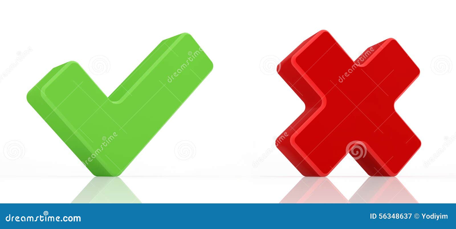 Green Checkmark Red X