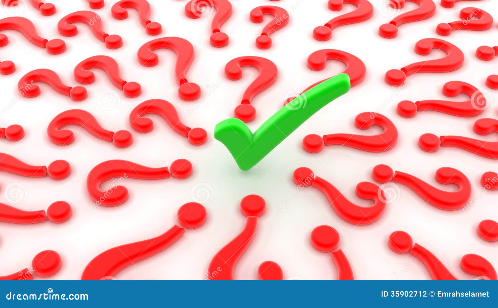 Green Checker Red Question Marks Stock Illustration - Illustration of ...