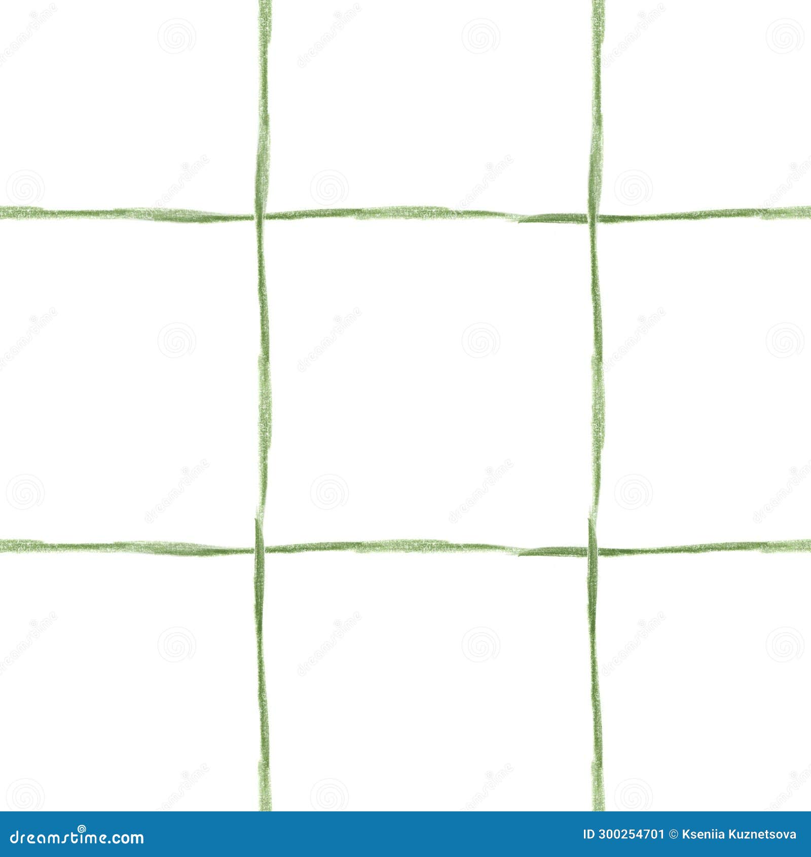 Green Checkered Background. Seamless Grid of Pencil Lines. Hand Drawn ...
