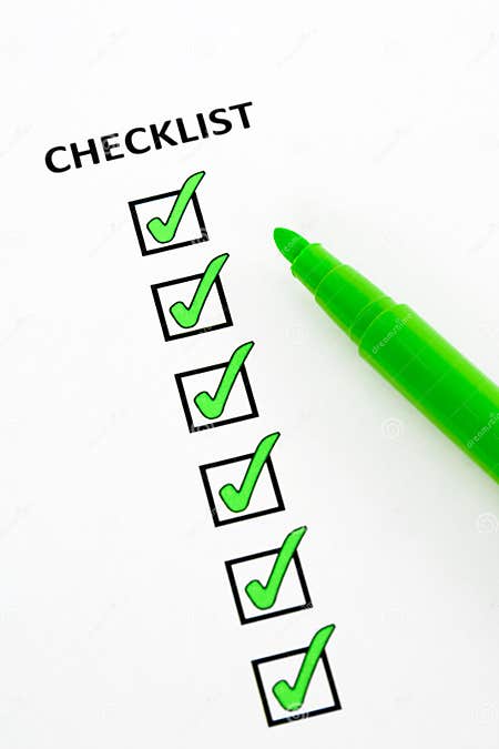 Green checklist stock image. Image of check, checkboxes - 7781255