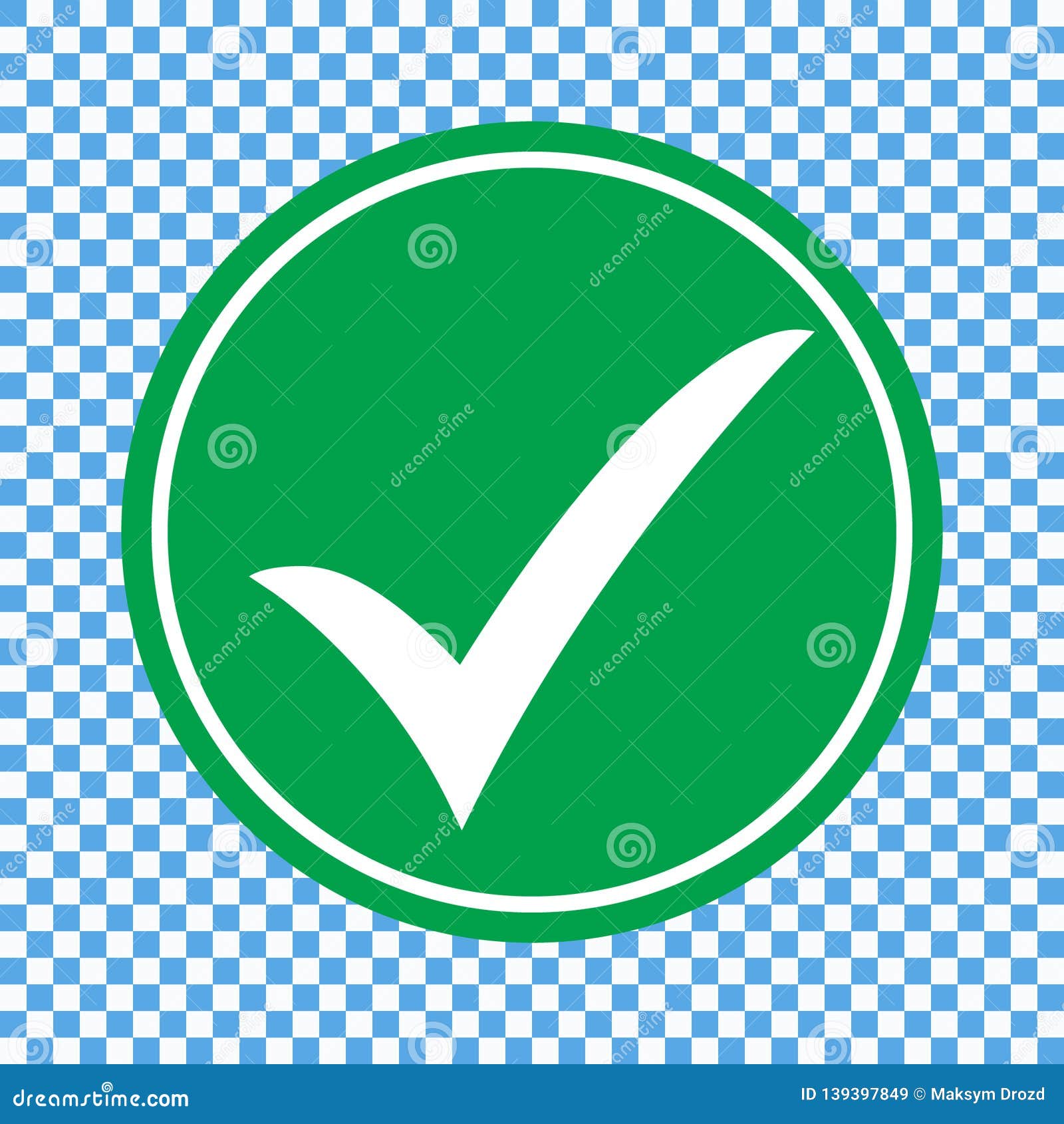 Green Checklist Icon, Chec Mark Icon Vector Stock Illustration ...