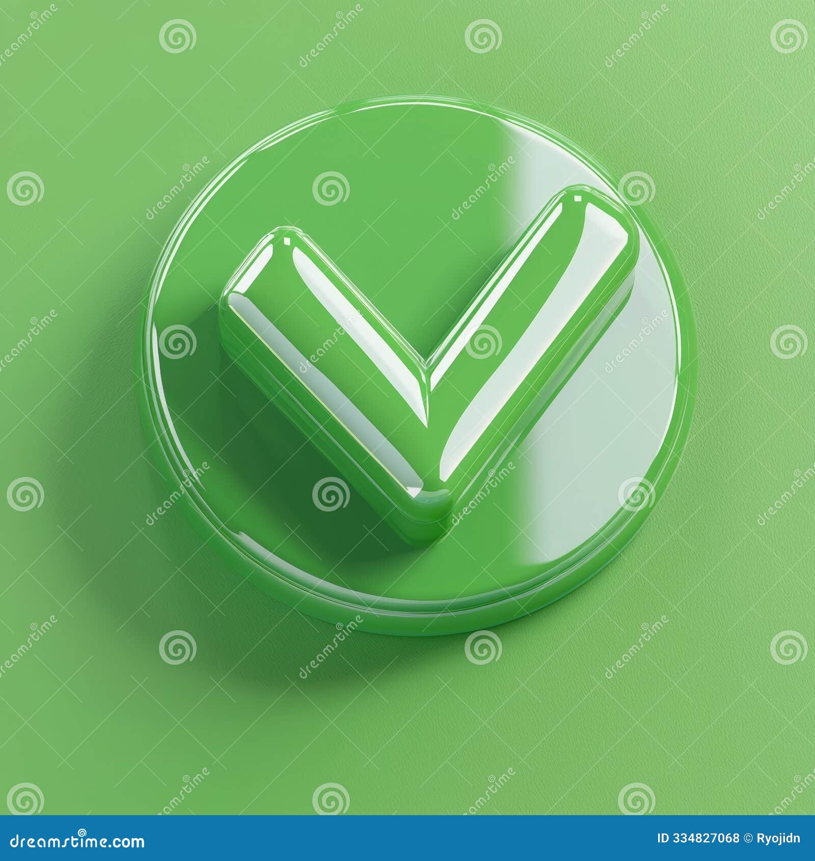 Green Checkmark stock illustration. Illustration of shiny - 334827068