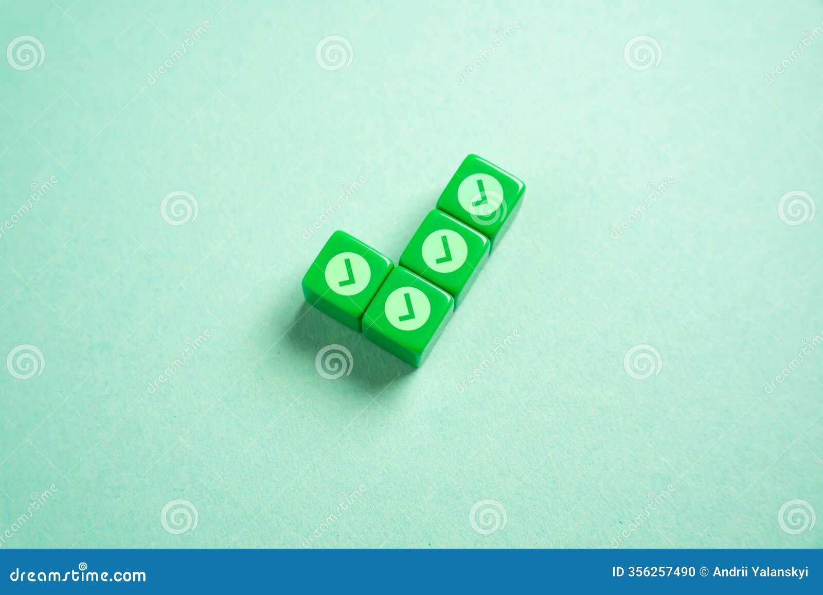 Green Checkmark Made of Blocks with Small Checkmarks. Stock Photo ...