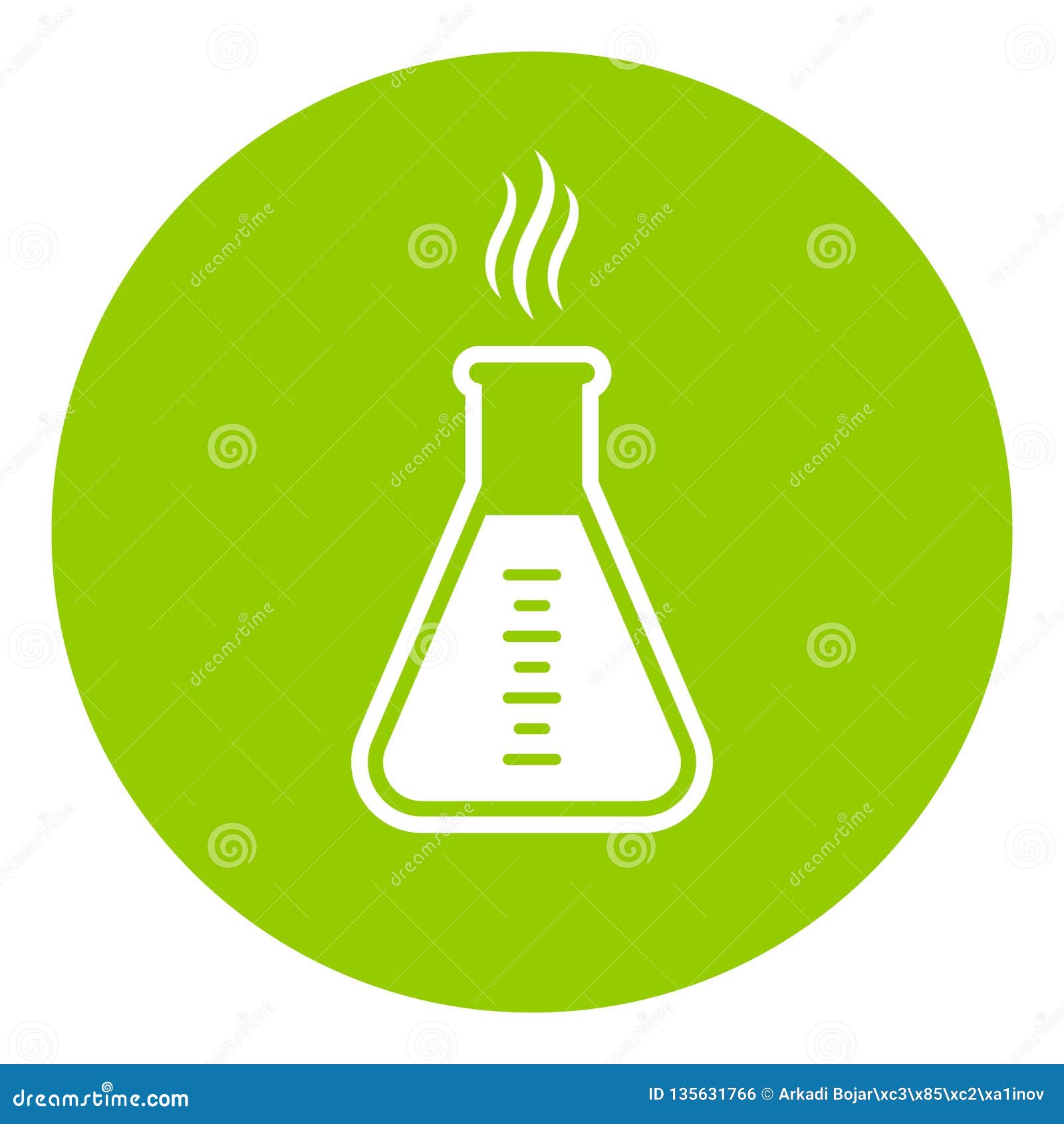 Chemistry vector icon stock vector. Illustration of laboratory - 135631766