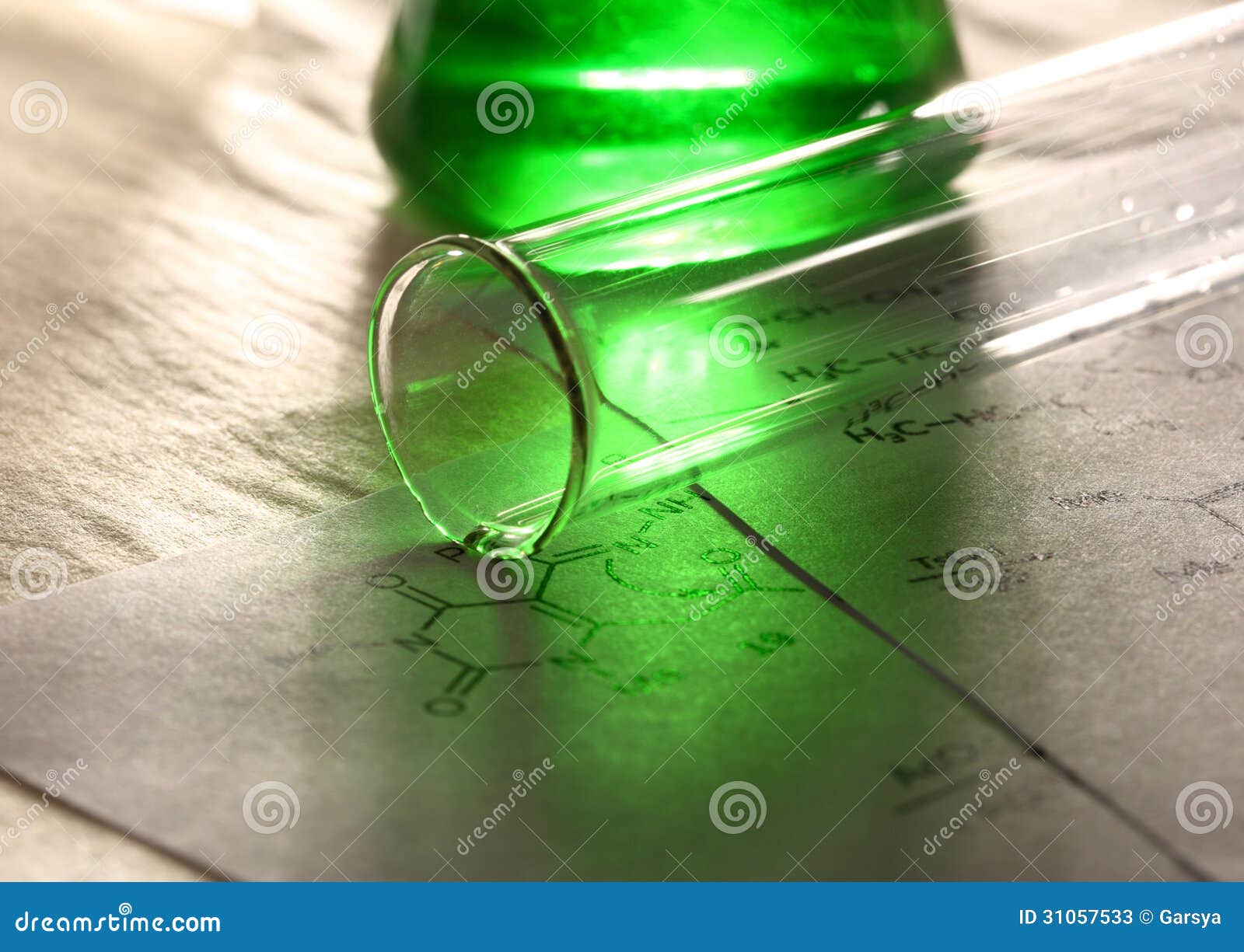 Green chemistry stock image. Image of experiment, chemical - 31057533