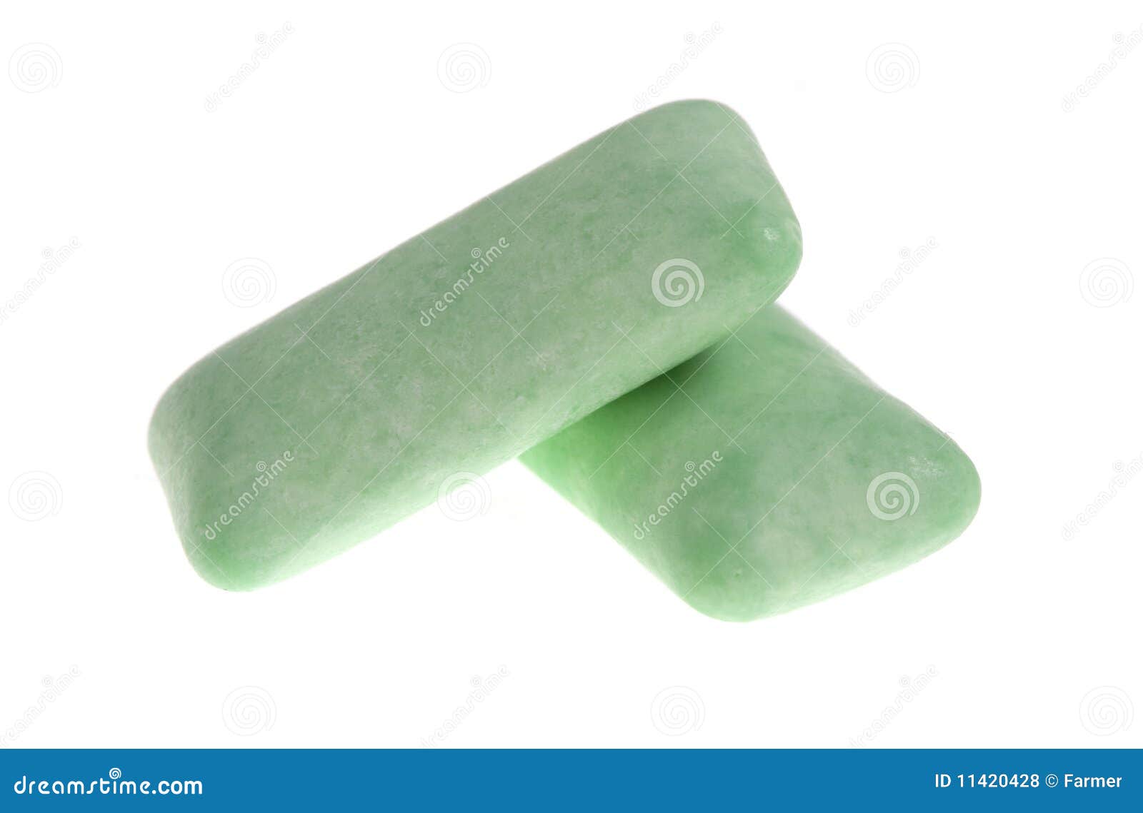 Green chewing gum stock photo. Image of cold, peppermint - 11420428