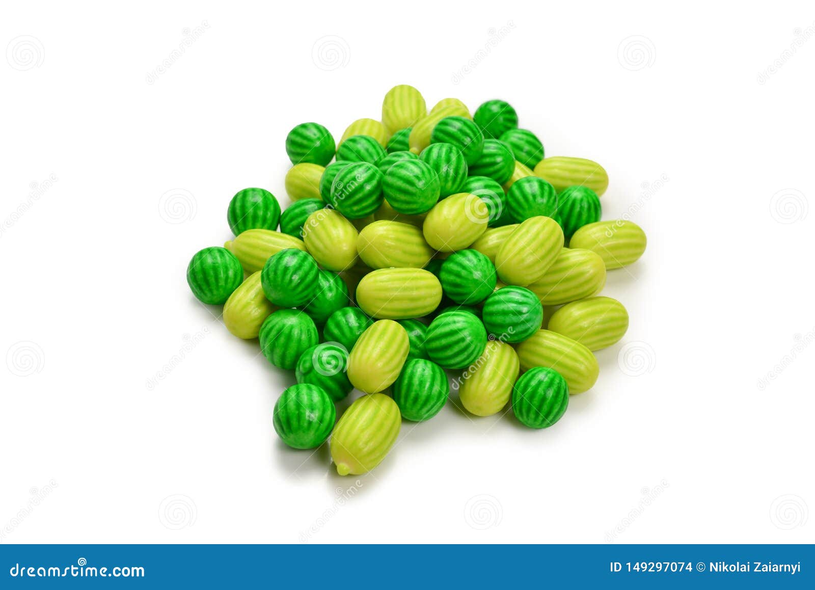 Green Chewing Gum Isolated On White Background Stock Photography ...