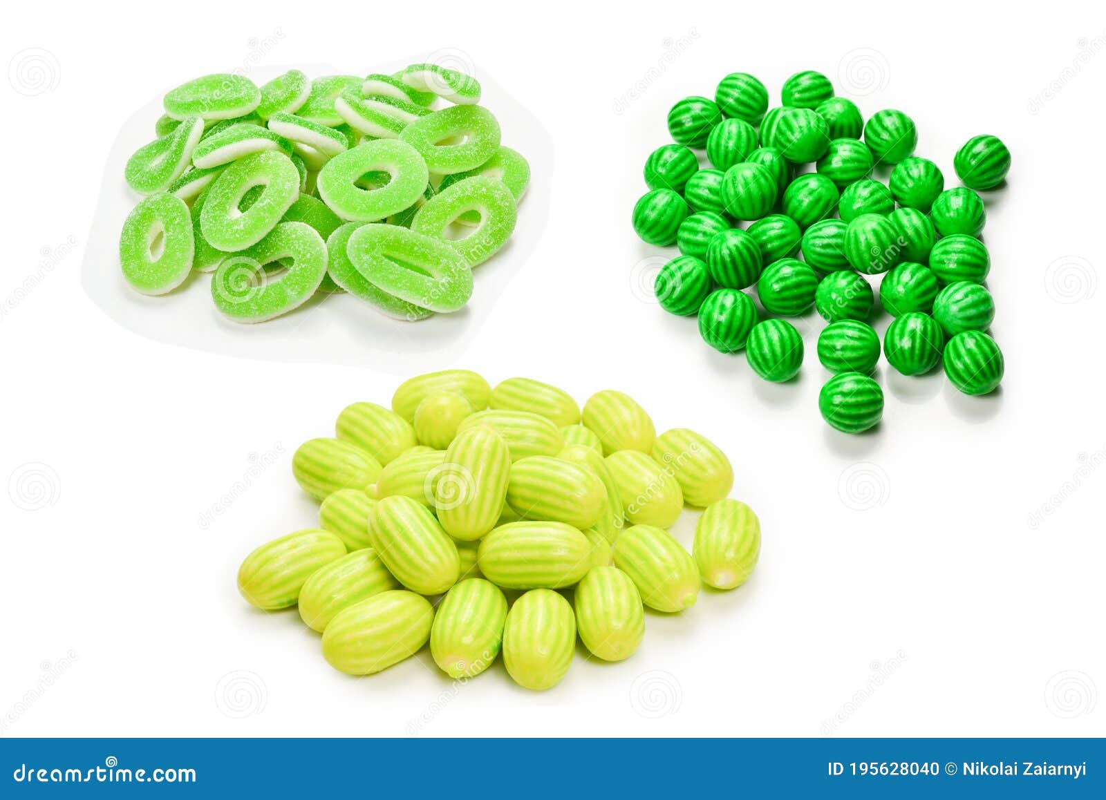 Green Chewing Gum Isolated On White Background Stock Photography ...