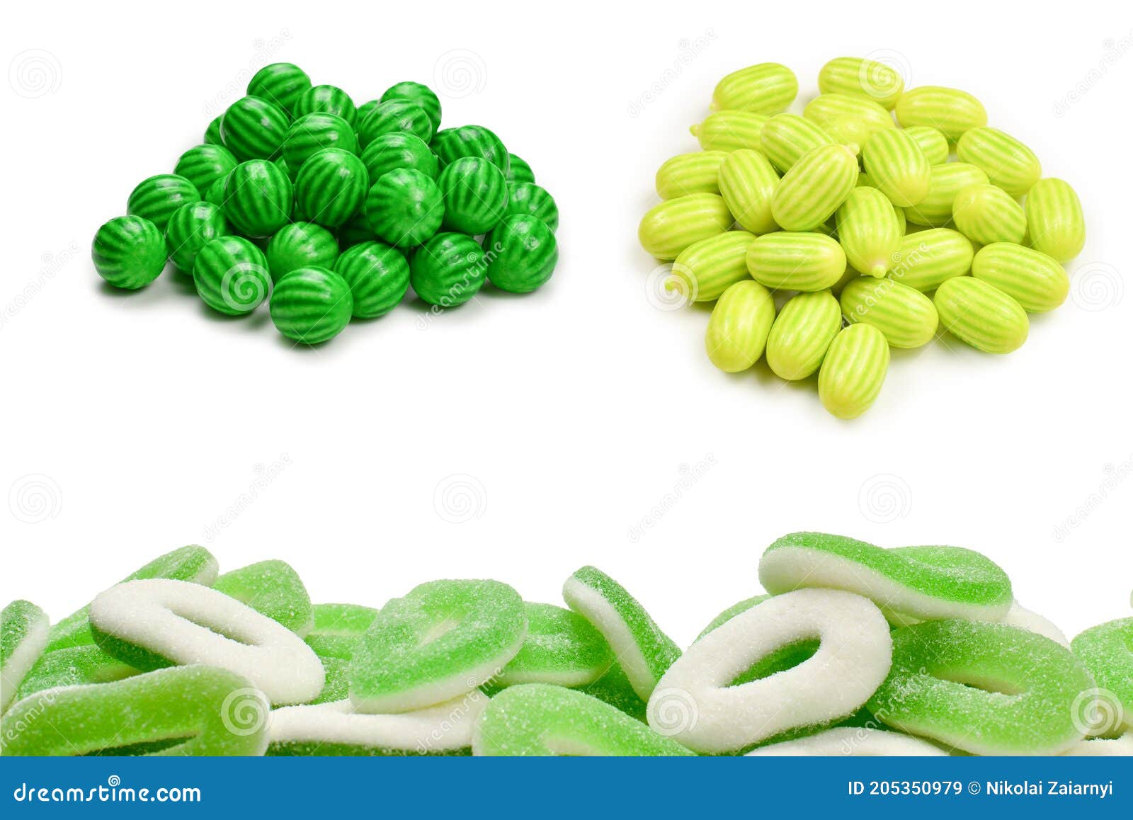 Green Chewing Gum Isolated On White Background Stock Photography ...