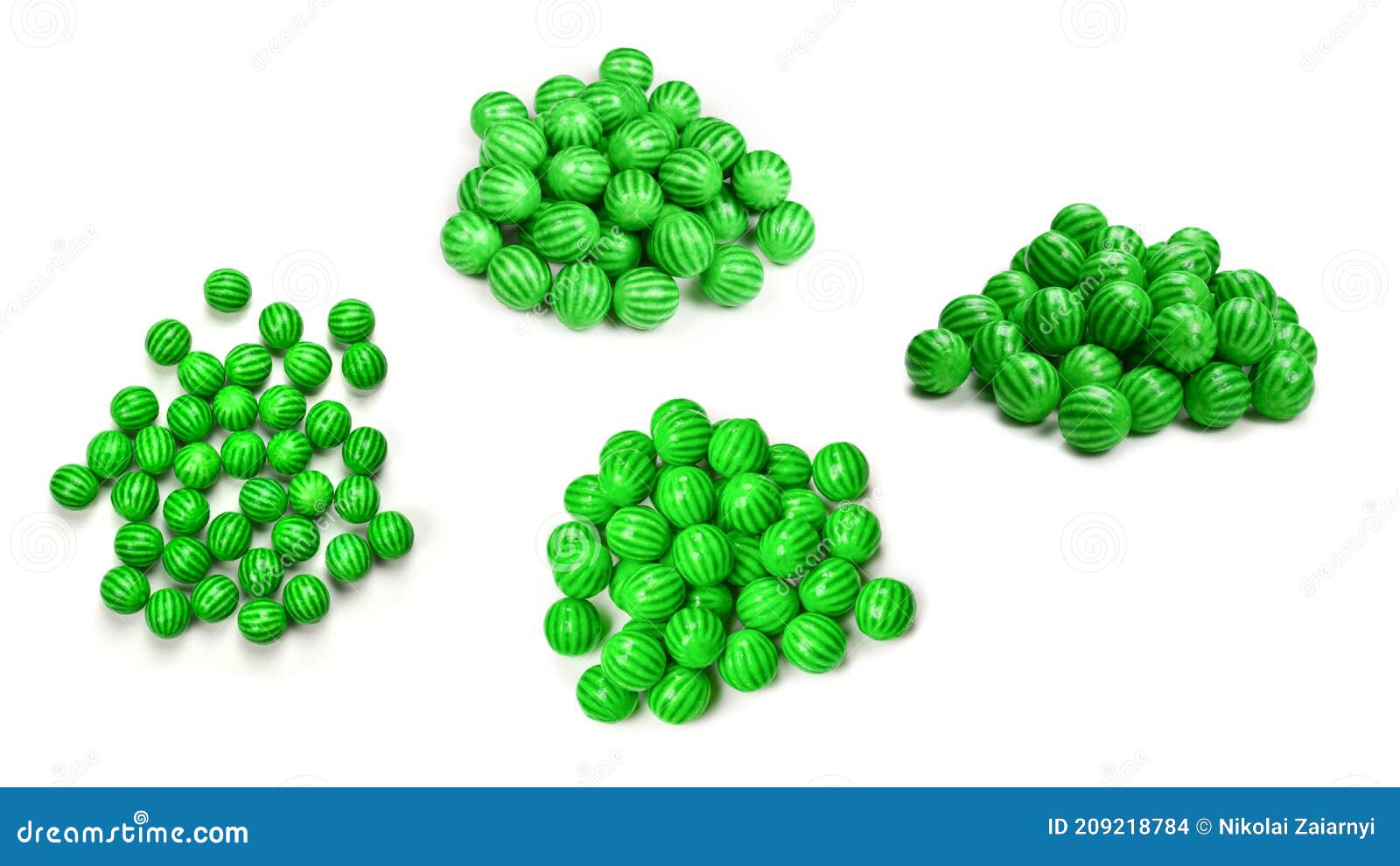 Green Chewing Gum Isolated On White Background Stock Photography ...
