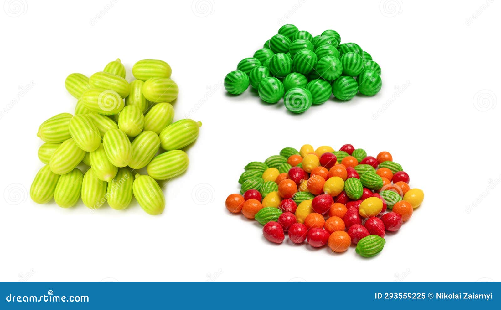 Green Chewing Gum Isolated on White Background Stock Image - Image of ...