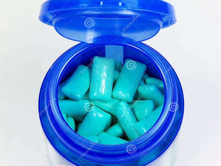 Green Chewing gums stock photo. Image of plastic, stress - 3981346