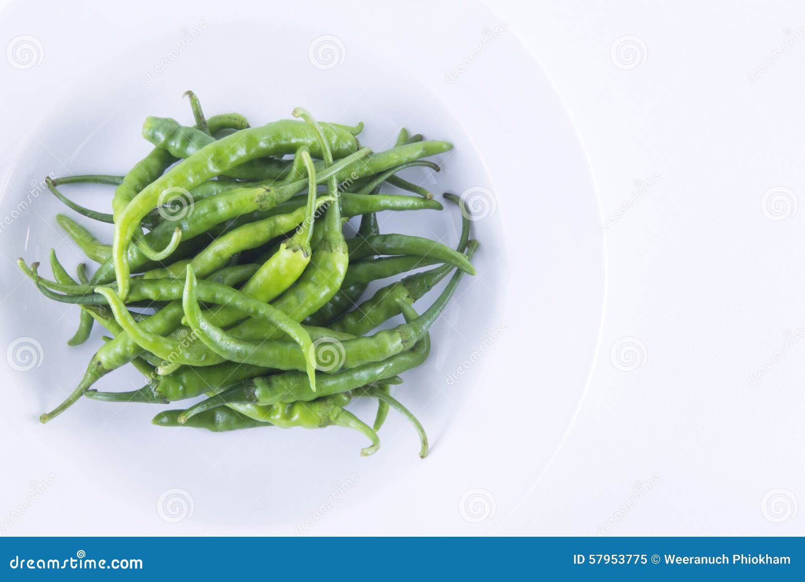 Green chilli stock image. Image of fresh, farm, spicy - 57953775