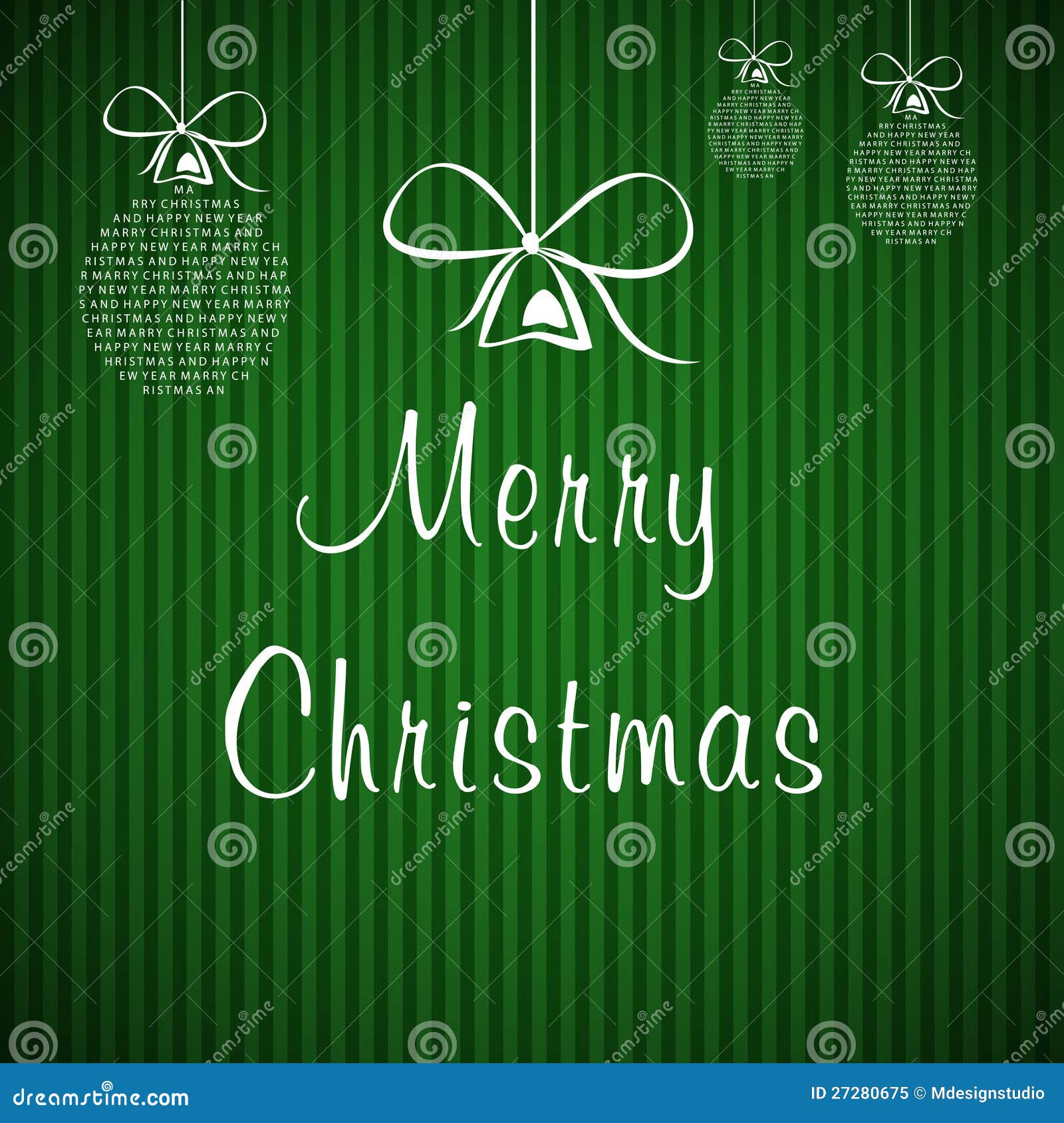 Green christmas card stock illustration. Illustration of holidays ...