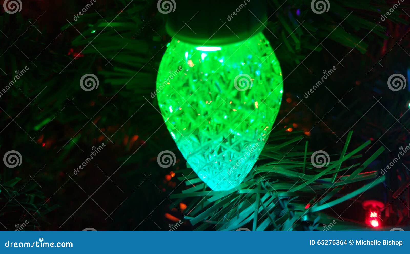 Green christmas lights stock photo. Image of green, bright - 65276364
